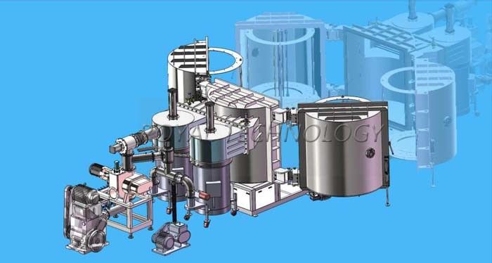 Vacuum Thermal Evaporation System , 2 Doors Thermal Evaporation Coating ...