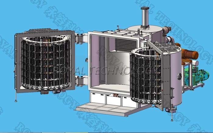 2 - Doors Copper PVD Vacuum Coating Machine, Resistance Thermal ...