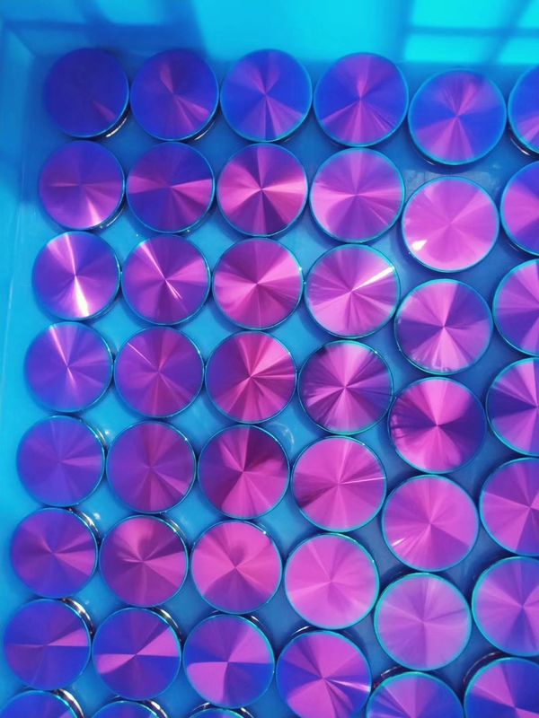 PVD Pink Colors coating on glass, metal, steel parts