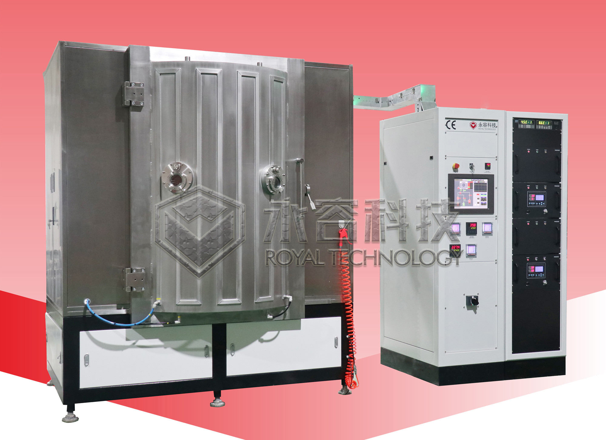 Magnetron Sputtering PVD Vacuum Coating Machine IPG Blue MF Sputtering ...