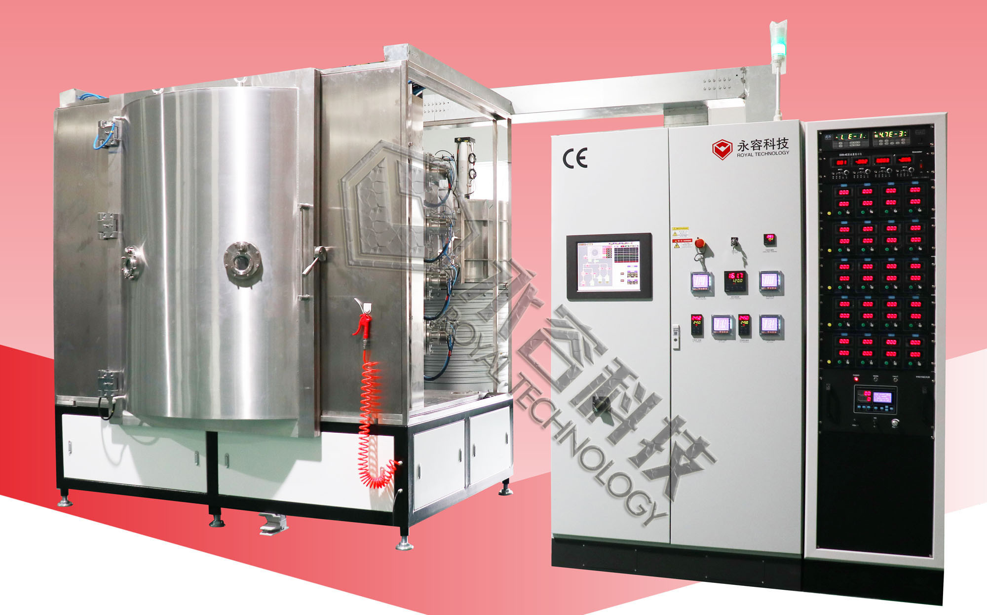 Glassware Vacuum Ion Plating Machine Strong Adhesion PVD Thin Films