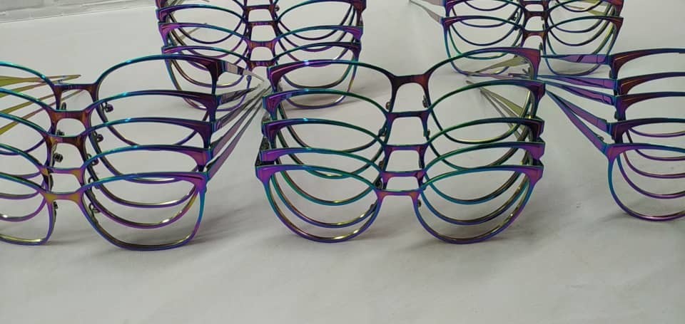 Titanium Spectacles Frames Rainbow Coating Machine , Eyeglass Frame ...