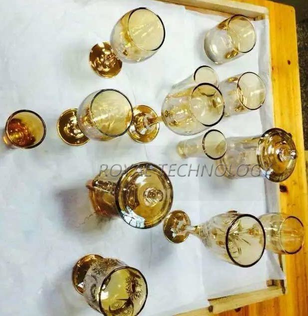 Gold Magnetron Sputtering coating machine on glass, metal chips, 24K ...