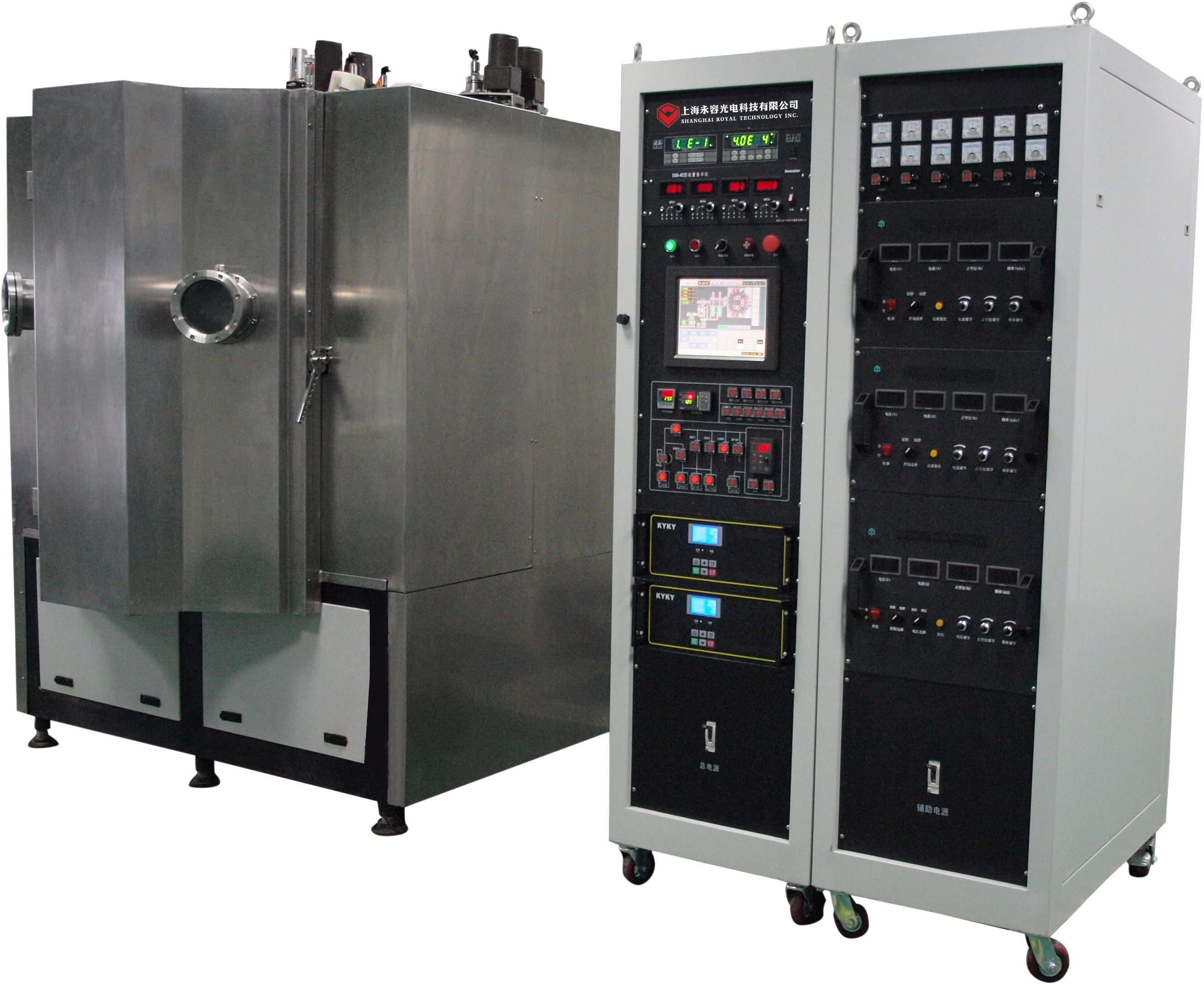 TiCN rose gold PVD Vacuum Coating Machine , CrC deep Black decorative ...