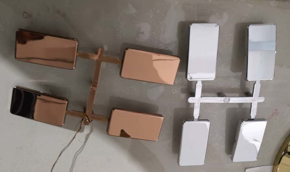 ABS Chrome PVD Gold Plating Machine / Automotive ABS Parts Copper Color ...