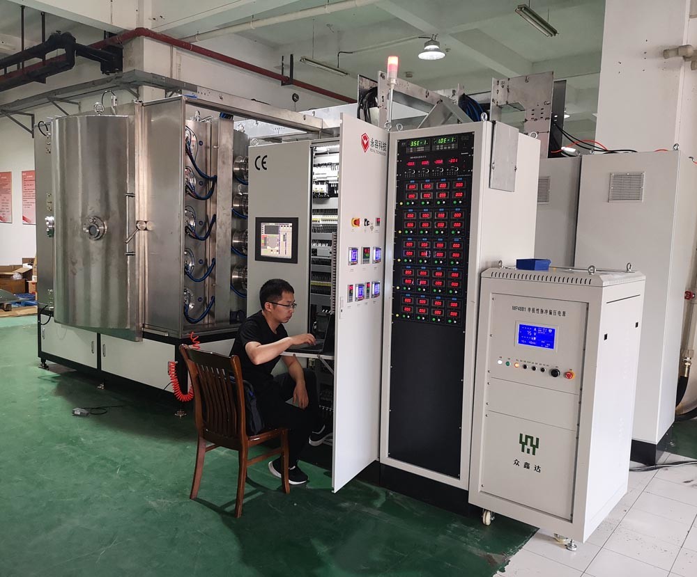 ABS parts TiN Gold PVD Vacuum Coating Machine , Cathodic Arc Decorative ...