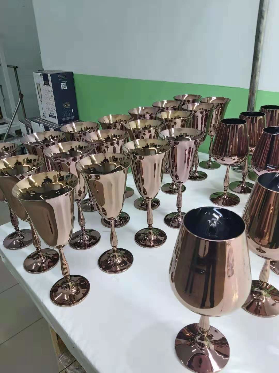 PVD Coating Service on Glass Candle Holder, Glass ware Decorative ...