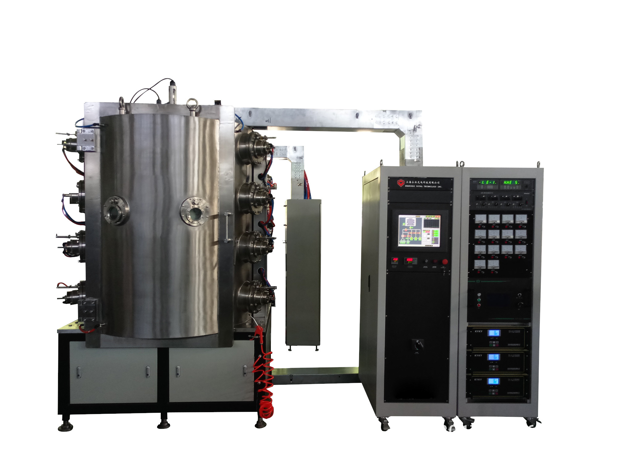 Hardware Decorative Pvd Gold Plating Machine ZrN Light Gold Ion Plating ...