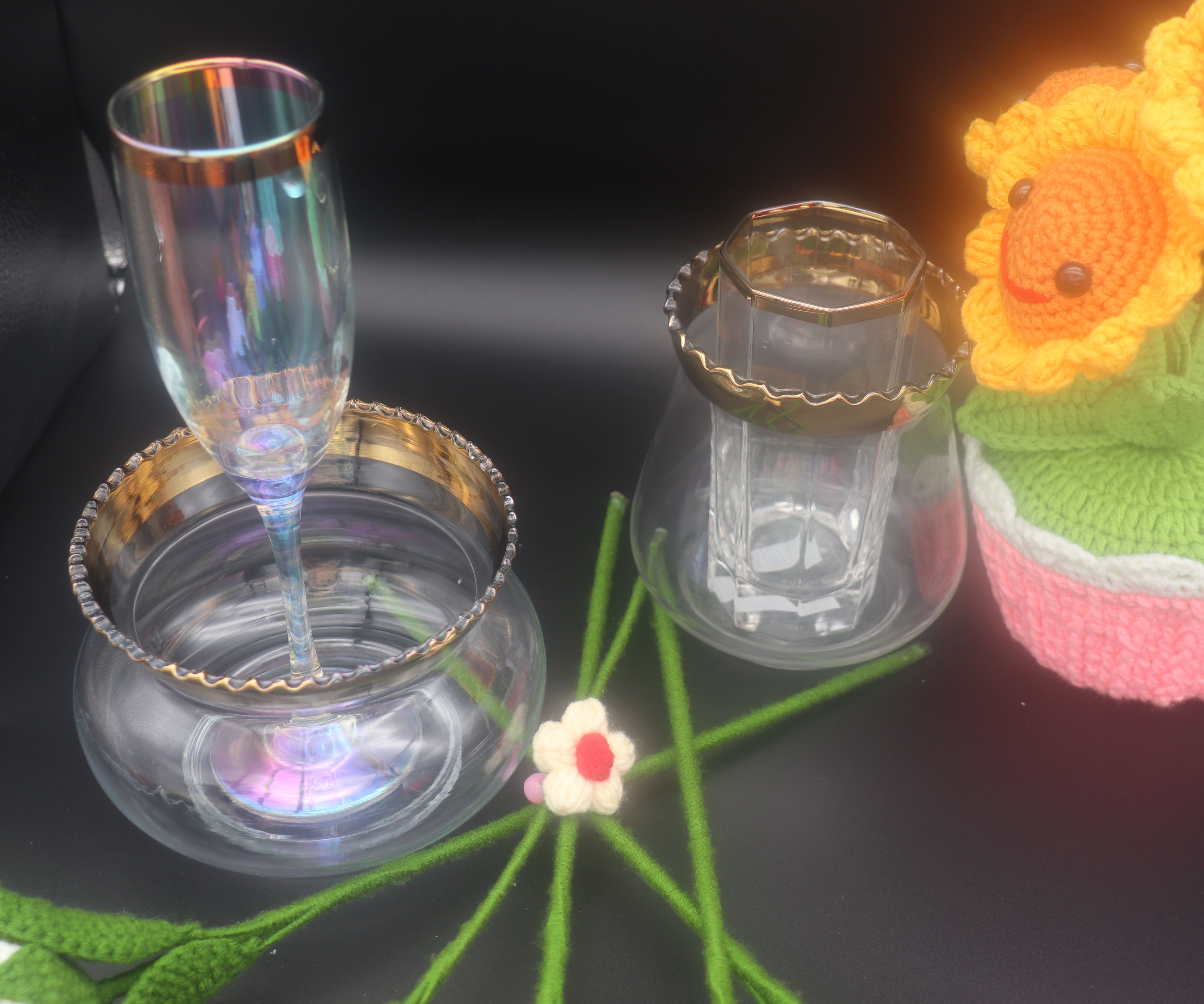 2-Sides Gold Color Coating Machine, Glass Inside & Outside Gold Colors ...