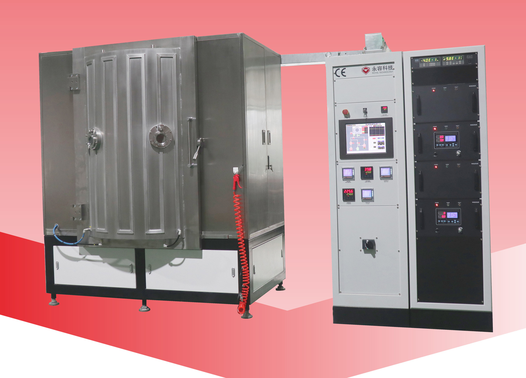 PVD Sputtering Chrome Coating Machine For Car Mirrors