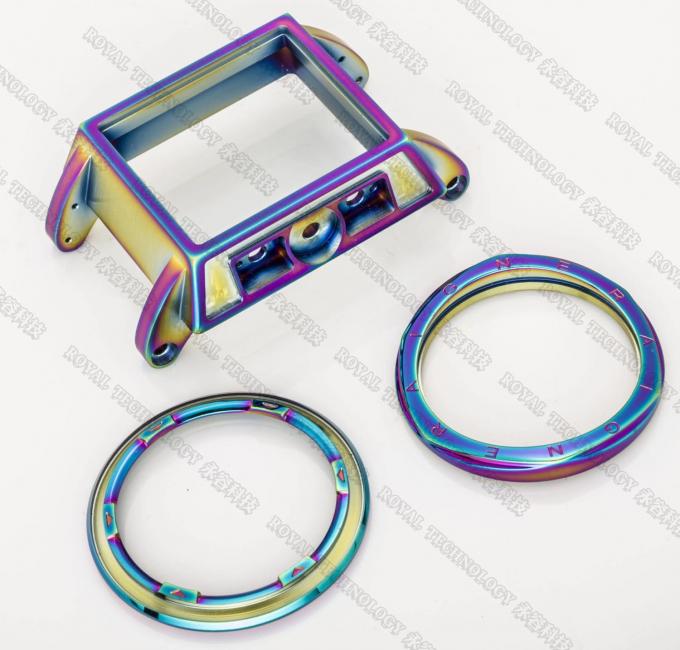 Rainbow Color Metal Coating Services , Cathodic Arc Plating For Luxury ...