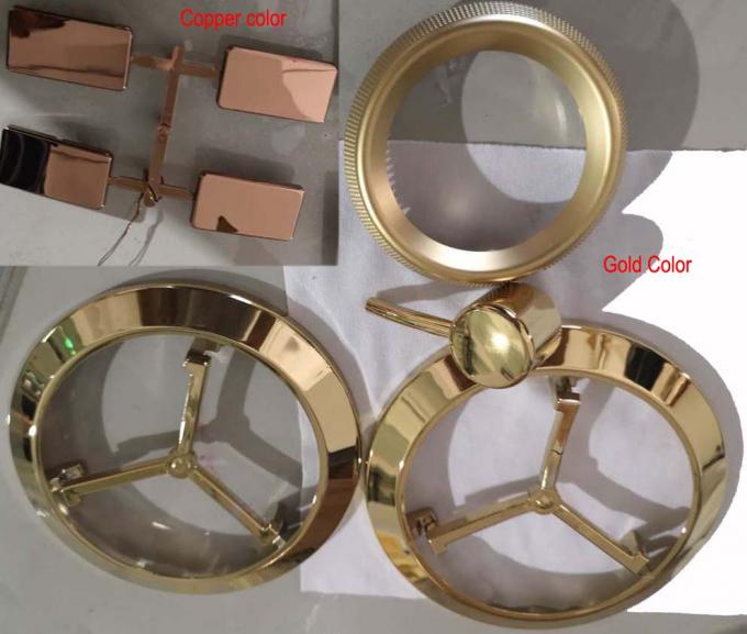 ABS plastic parts PVD arc plating gold color, Plastic Gold Coating ...